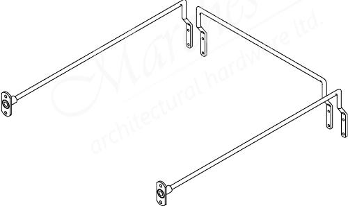 Gallery Rail 500mm Chr - Wire drawer sides and surrounds - Kitchen ...