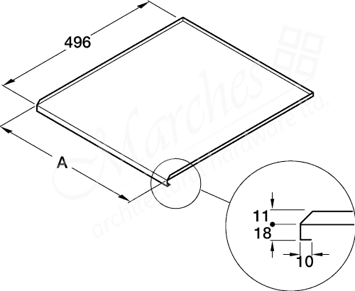 Base unit liner, single - Base unit liners - Kitchens, Bedrooms ...