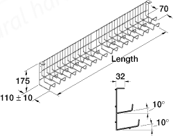 Wire double tier cable channel - Cable carriers/channeling - Cable ...