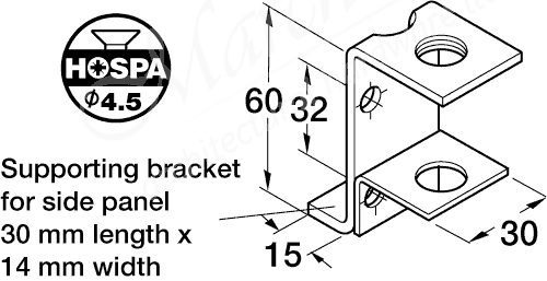 Plinth Support Bracket Only - Cabinet carcase and plinth fittings ...