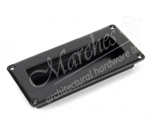 Blacksmith Flush Pull Handle - Black - Marches Architectural Ironmongery