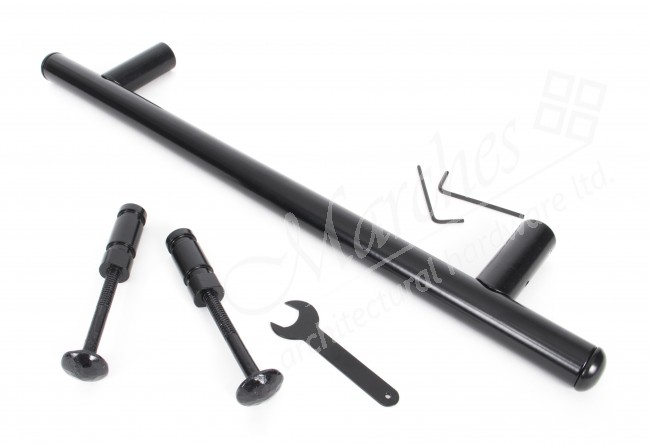 T Bar Pull Handles 816mm - Black - Marches Architectural Ironmongery