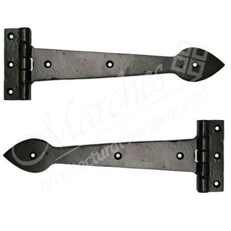 12" Smooth T Hinge (pair) - Black - T Hinges & Hinge Fronts - Hinges ...