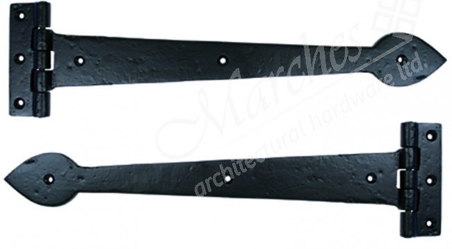 15" Smooth T Hinge (pair) - Black - T Hinges & Hinge Fronts - Hinges ...