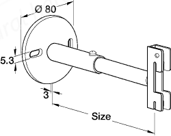 Adjustable wall spacer - Shopfitting and display systems - Shopfitting ...