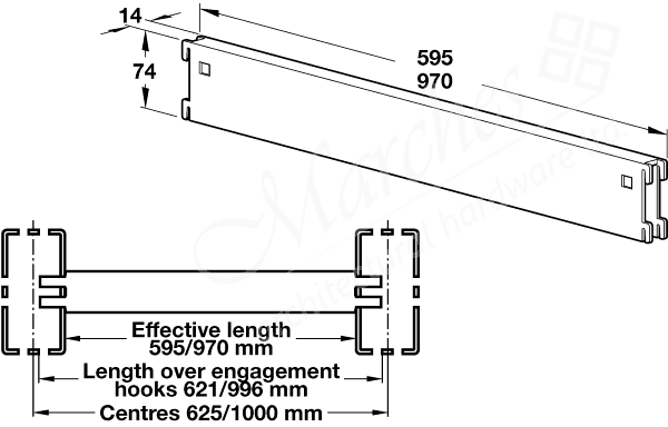 Column support rail - Shopfitting and display systems - Shopfitting ...