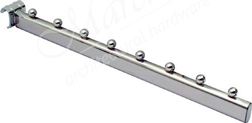Inclined Clothes Hanger Rail - Shopfitting and display systems ...