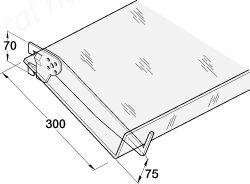 Inclined bracket - Brackets - Shopfitting Components - Commercial ...