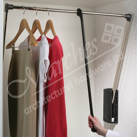 Pull down wardrobe rail - Wardrobe lifts - Kitchens, Bedrooms ...