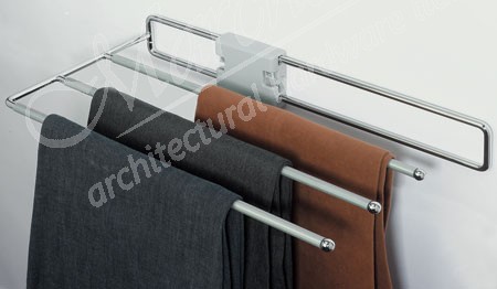 Extending Trouser Rack Pol Chr - Extending wardrobe rails - Kitchens ...