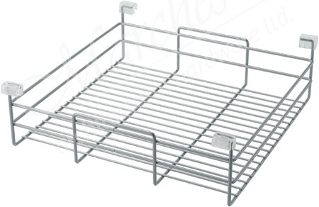 W/robe Wire basket 730x505x150mm Silver - Pull out storage systems ...