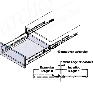Grass full extension runners - Metal drawer sides, roller runners ...