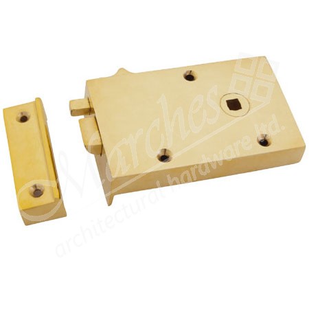 Right Hand Bathroom Latch - Polished Brass - Rim Locks & Latches ...