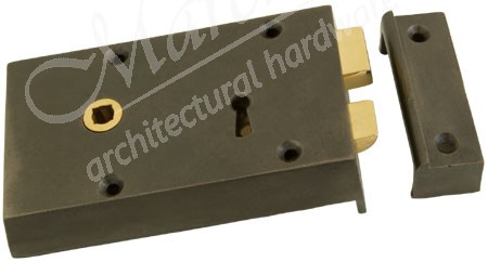 Small Left Hand Rim Lock - Iron - Rim Locks & Latches - Locks ...