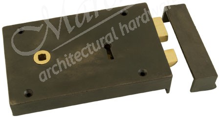 Large Left Hand Rim Lock - Iron - Rim Locks & Latches - Locks ...