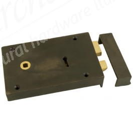 Large Cast Rim Lock - Various Finishes - Rim Locks & Latches - Locks ...