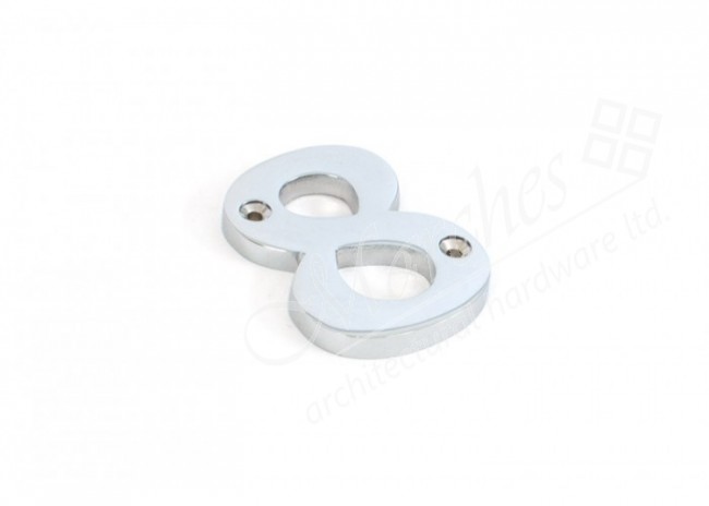 Polished Chrome Numeral 8 - Numerals & Letters - Door Furniture ...