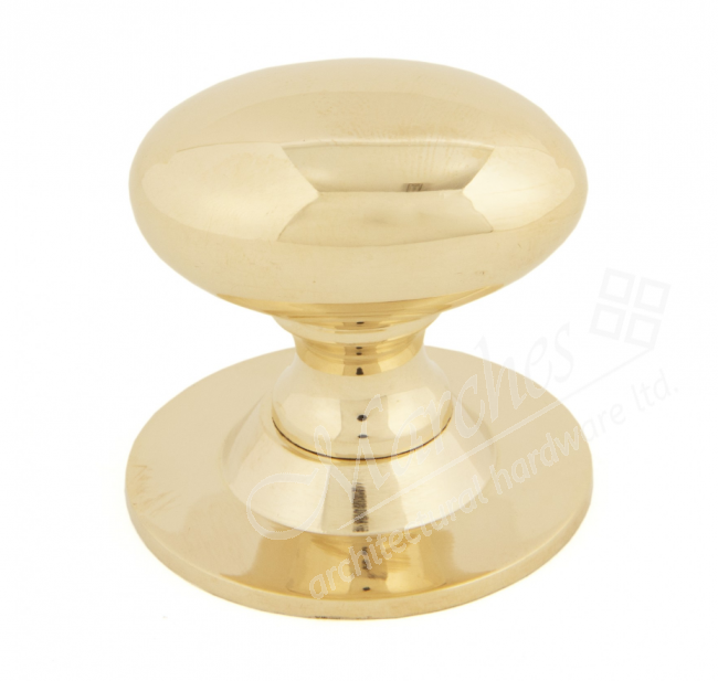 Oval Cabinet Knob 40mm - Polished Brass - Oval Knobs - Cabinet Knobs ...