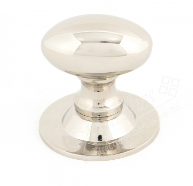 Oval Cabinet Knob 33mm - Polished Nickel - Oval Knobs - Cabinet Knobs ...