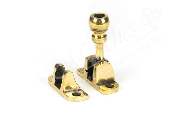 Mushroom Brighton Fastener (Radiused) - Aged Brass - Sash Fasteners ...