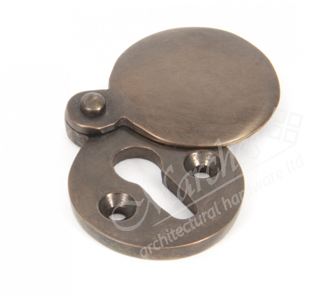 Round Escutcheon with Cover - Aged Bronze - Escutcheons - Escutcheons ...