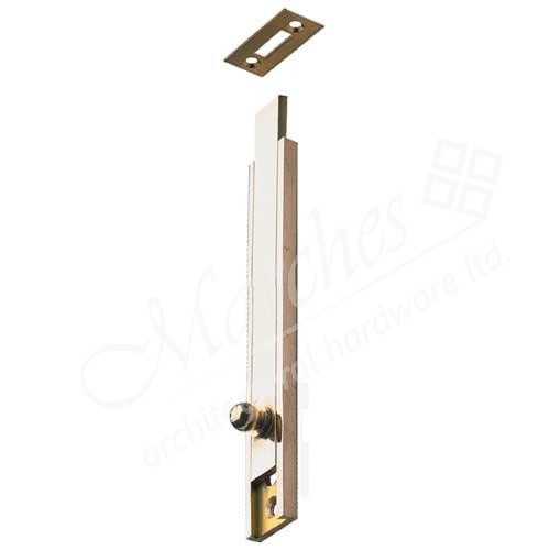 Furniture bolt, with straight slide, surface or semi-recessed mounting ...