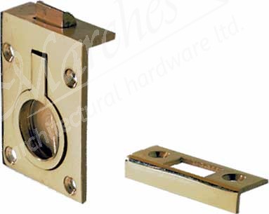 Flush Spring Catch Pol Brass - Bolts - Door Furniture - Ironmongery ...
