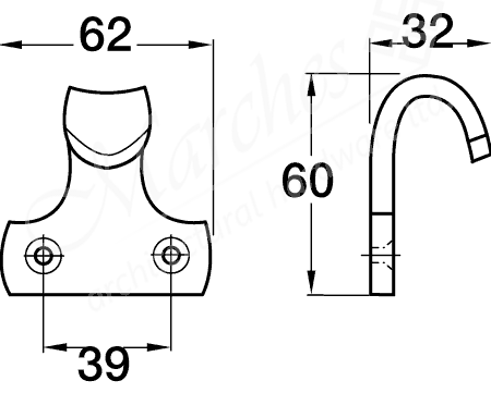 Sash Finger Pull Pol Brass - Sash window fittings - Window fittings ...