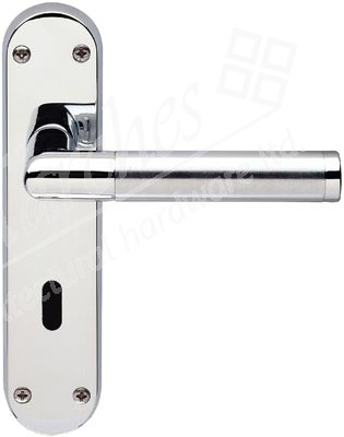 Mitred Lever Handle on Backplate - Dual Finish - Lever Handles on ...
