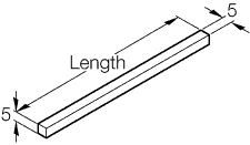 Pitts (plain) spindle, 5 mm - Spindles - Door Furniture - Ironmongery ...