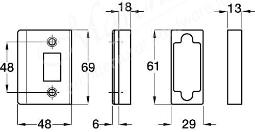 Rebate Conversion Kit Brass - Rebate sets - Locking and Security ...