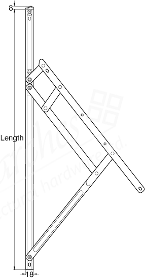 Loadpro Heavy Duty Friction Hinge 609mm - Window hinges - Window ...