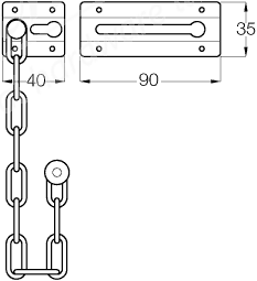 Security door slide chain - Door Viewers & Security Chains - Front Door ...