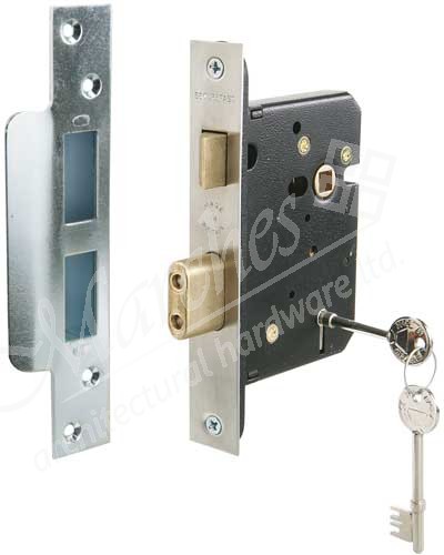Mortice 5 lever sash lock, 57 mm lock centres, 44/57 mm backset - Sash ...