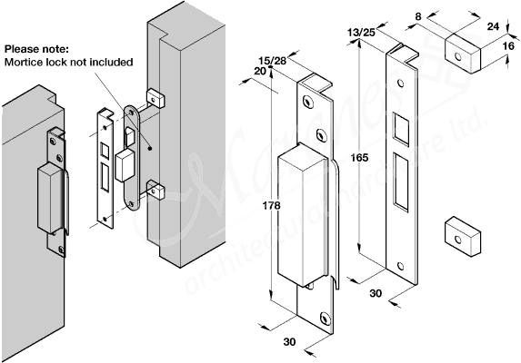 Fortress security sash lock rebate set - Rebate sets - Locking and ...