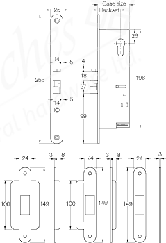 Electric lock, double action - Electronic locking - Locking and ...