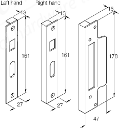 Fiscal 3 lever sash lock rebate set - Rebate sets - Locking and ...