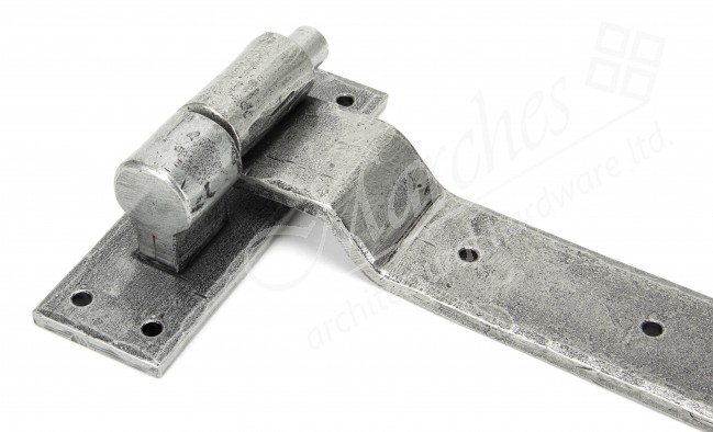 Pewter 24" Hook & Band Hinge - Cranked (pair) - Reversible & Hook ...