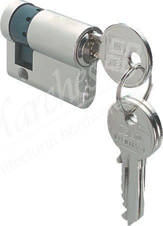 Single cylinder, keyed alike, matt nickel - Cylinders - Locking and ...