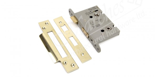 PVD 3" Heavy Duty Bathroom Mortice Lock - Bathroom Locks - Mortice Door ...