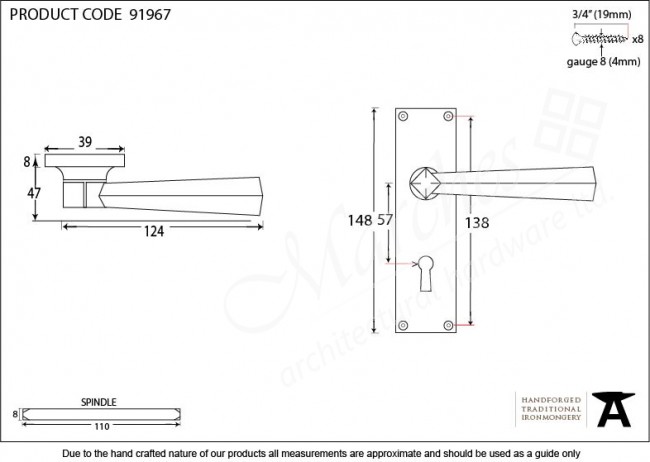 Straight Lever Lock Set - Satin Chrome - Lever Handles on Backplate ...