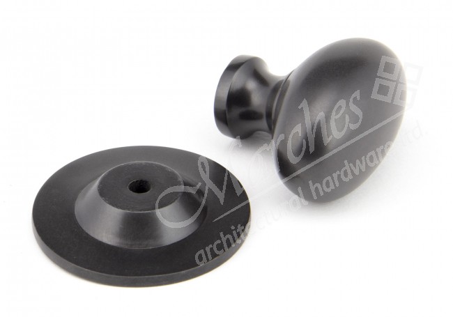 Oval Cabinet Knob 40mm - Aged Bronze - Oval Knobs - Cabinet Knobs ...