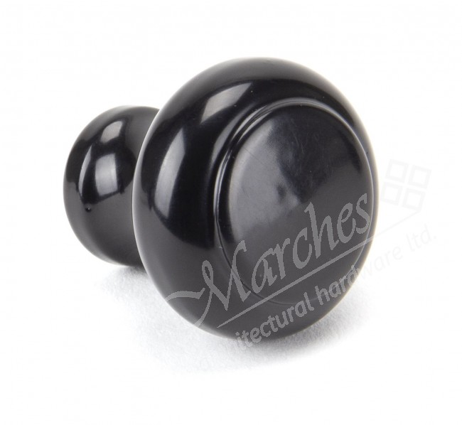 Small Regency Cupboard Knob - Black - Round Knobs - Cabinet Knobs ...