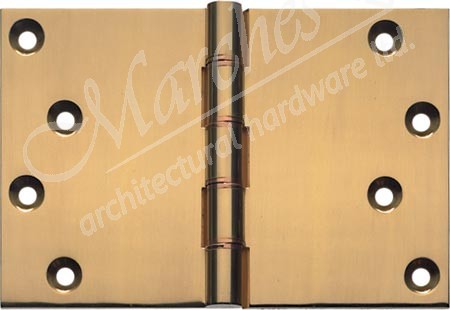 Brass DPBW projection butt hinge, 102 x 152 mm - Washered hinges ...