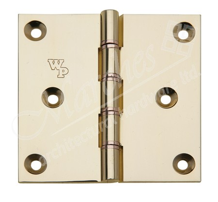 Projection Hinge 76x76mm Brass - Projection hinges - Ironmongery Hinges ...