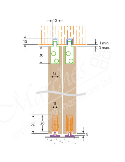 23kg Yorkshire Sliding Window Kit 1200mm Track - Internal Sliding, Bi ...