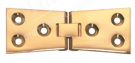 C/flap Hinge Pol Brass 25x76mm - Marches Architectural Ironmongery