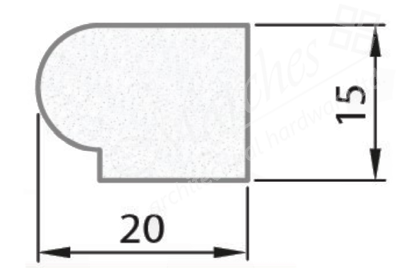 Exiwood Solid Staff Bead 20mm x 15mm x 3m White (Pack 10) - Exiwood ...