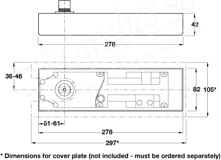 Floor Spring 90 Deg Hold Open - Floor Springs - Door Closing ...