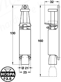 Foot operated door holder - Door holders - Door Furniture - Ironmongery ...